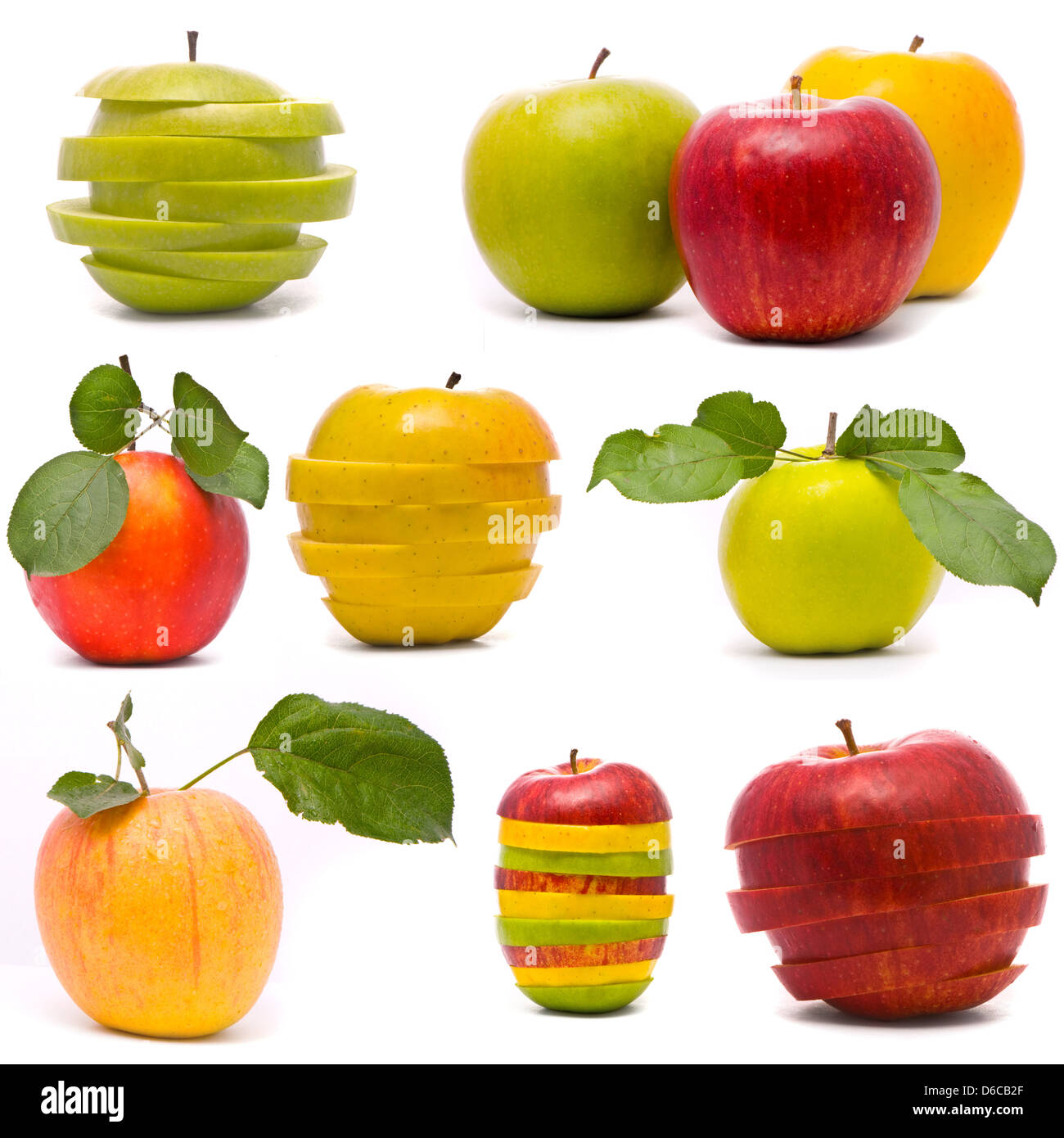 Colored apples set Stock Photo - Alamy