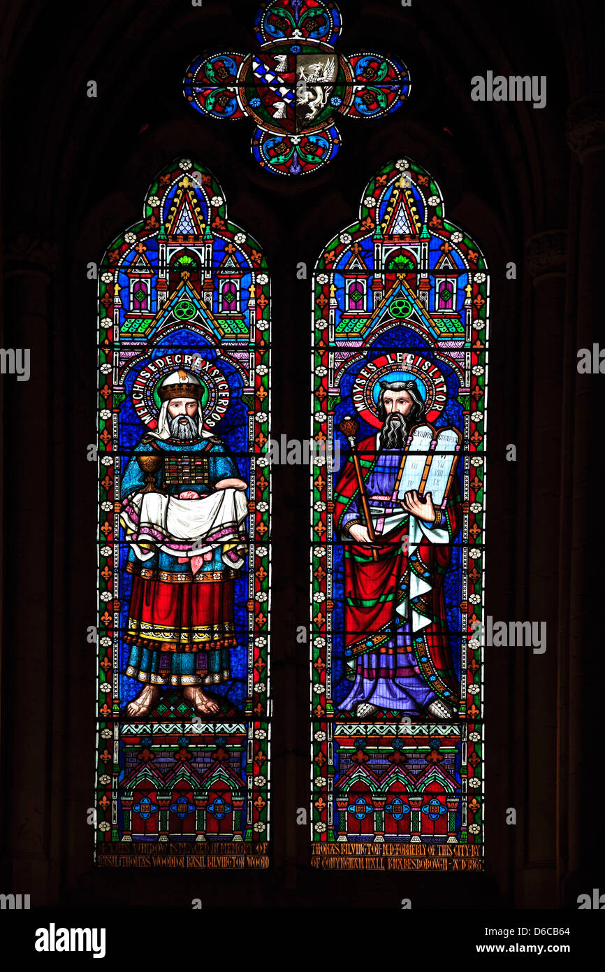 Interior view of Ripon Cathedral, Ripon City, North Yorkshire, England ...