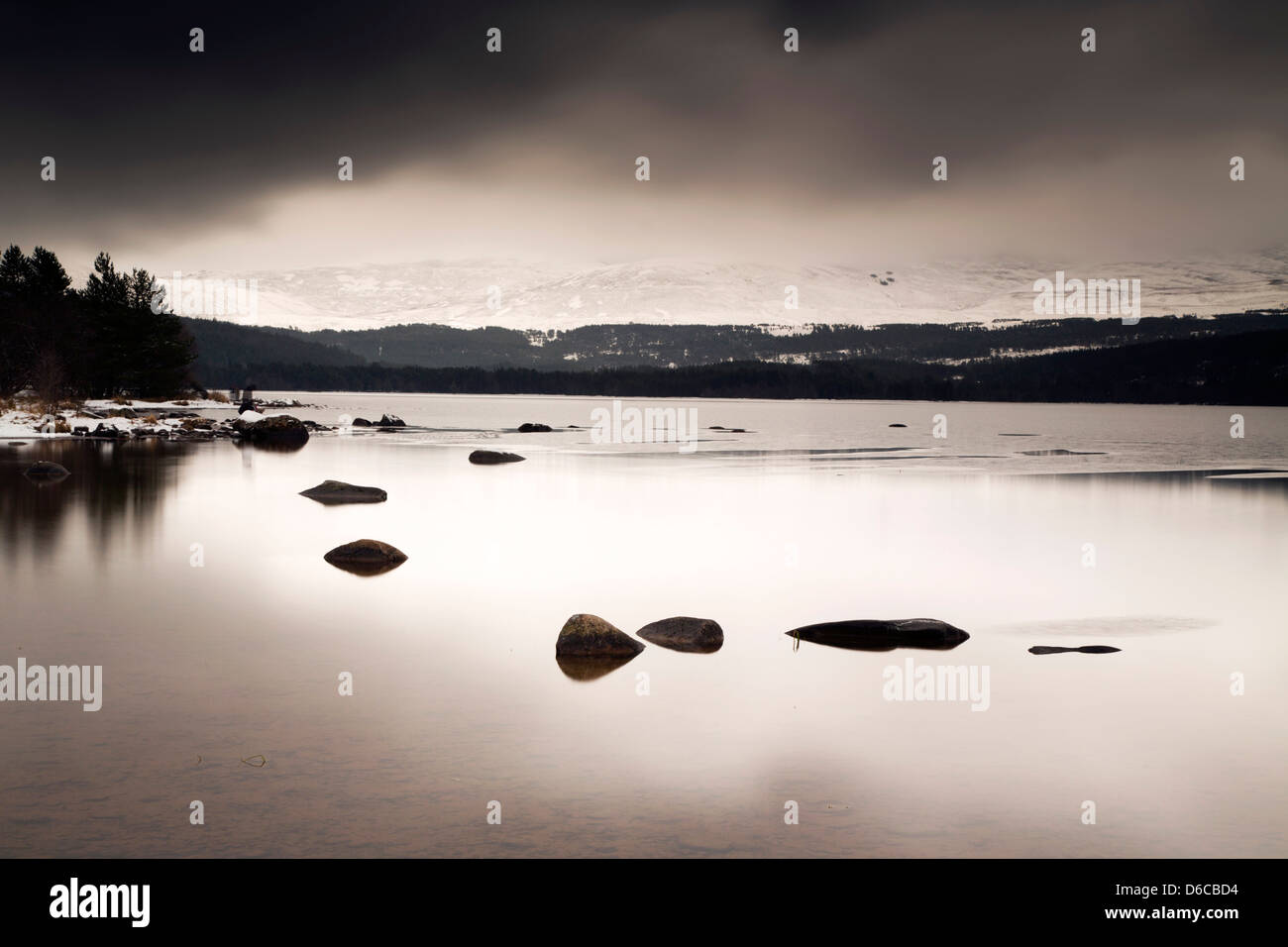 Loch Morlich; Winter; Near Aviemore; Scotland; UK Stock Photo - Alamy