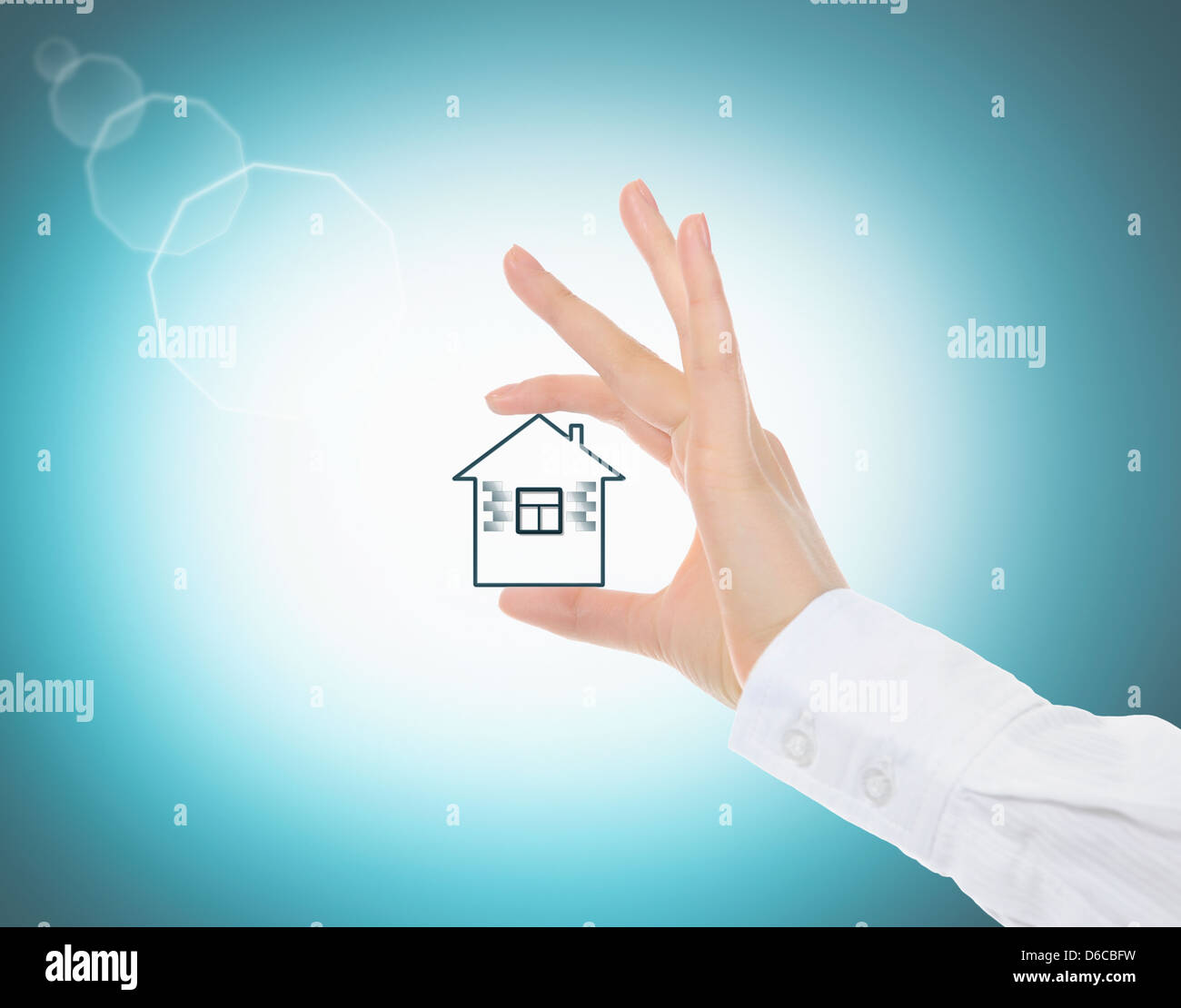 house in human hands Stock Photo - Alamy