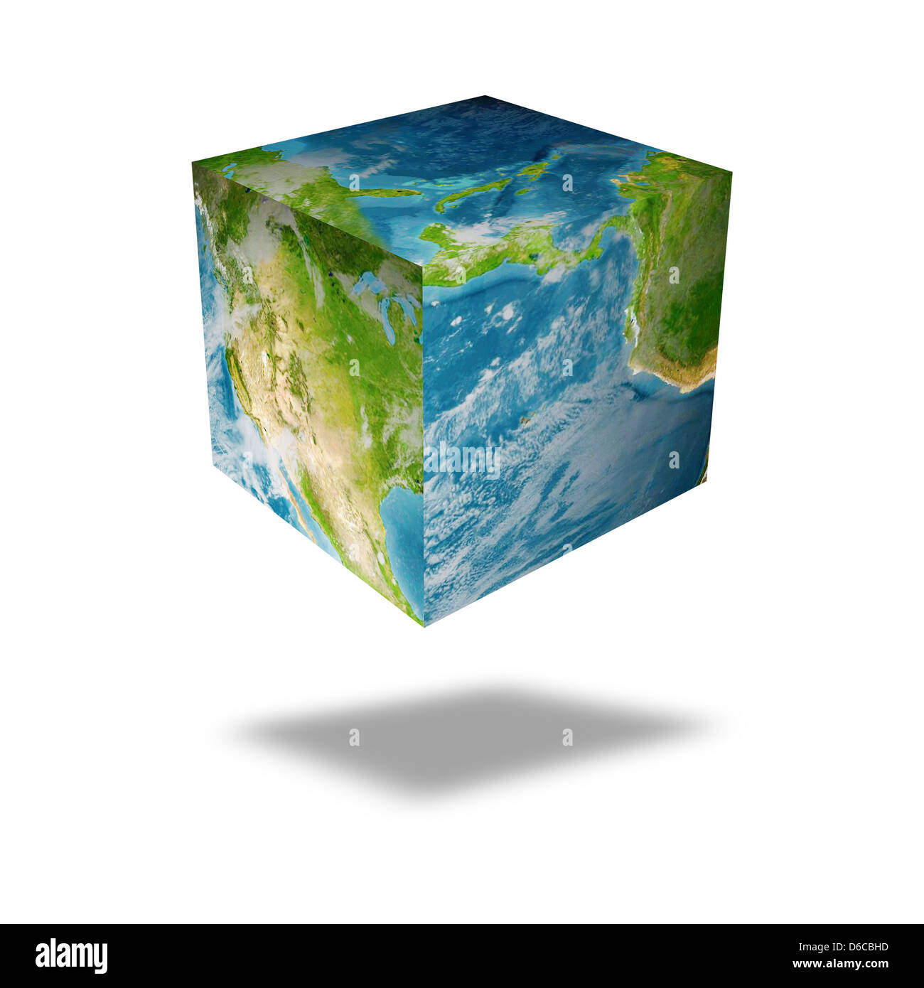 earth square globe Stock Photo - Alamy