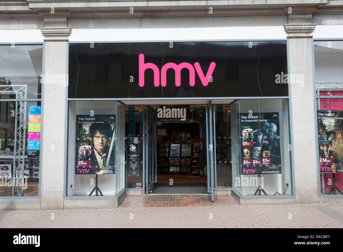 The HMV shop Burleigh Street Cambridge UK Stock Photo - Alamy