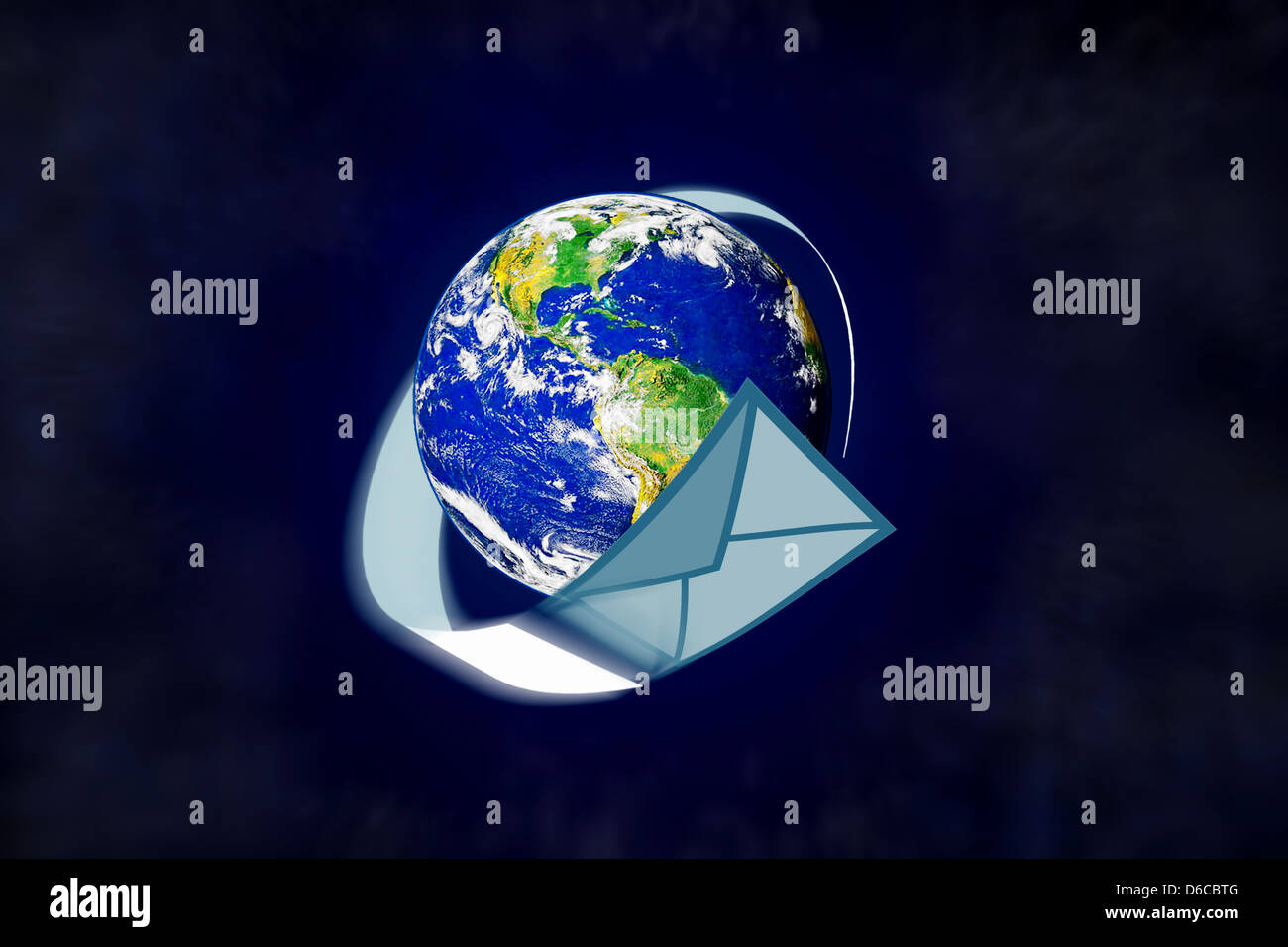 World planet earth arrow around hi-res stock photography and images - Alamy