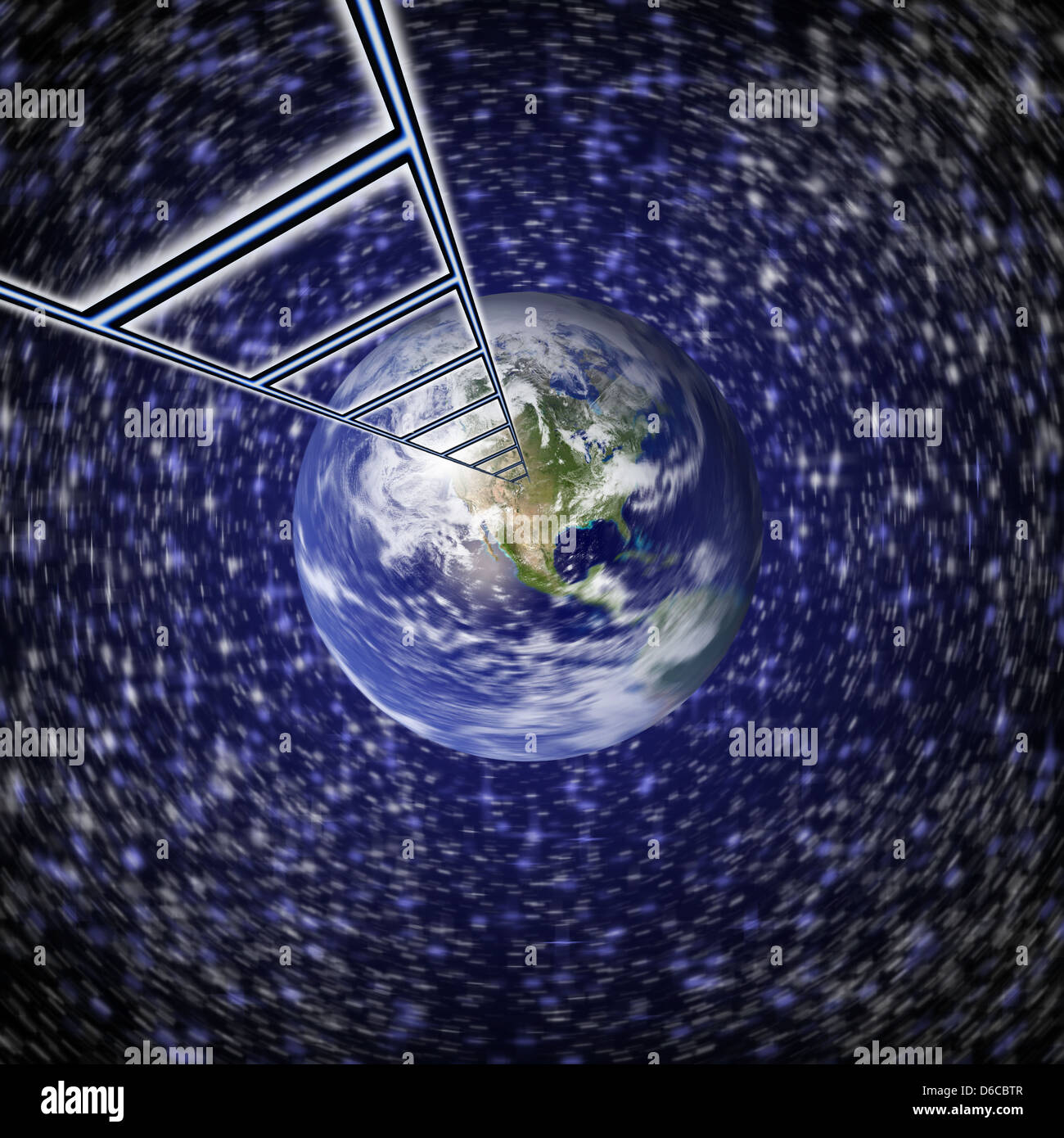 earth square globe Stock Photo - Alamy