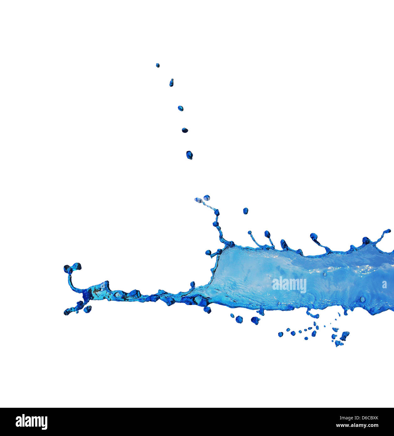 blue water splash Stock Photo - Alamy