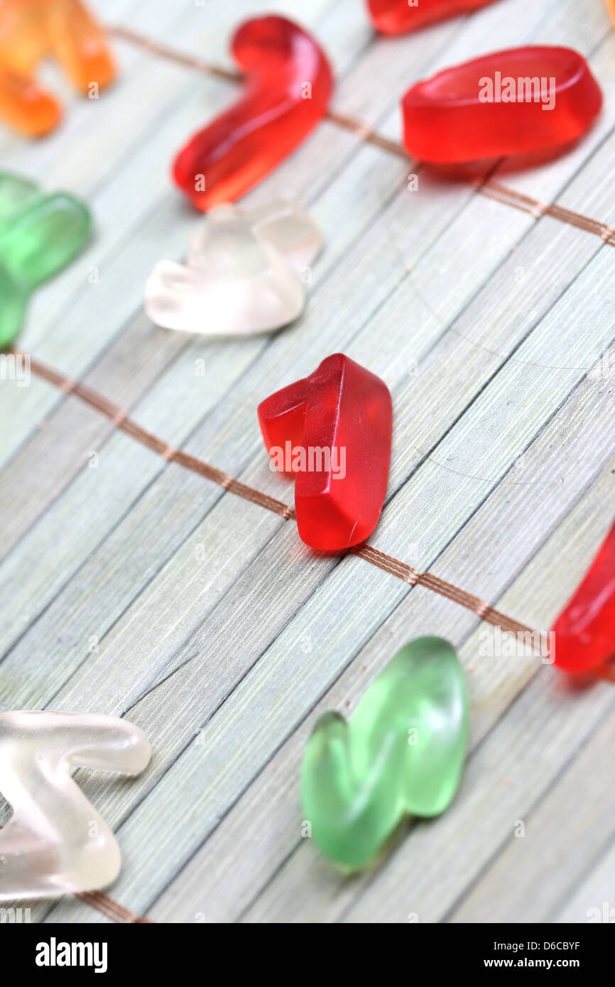 sweet letters number one Stock Photo - Alamy