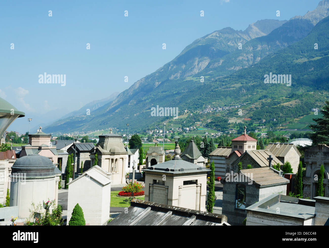 cemetery, Aosta, Aosta Valley, Italy, Europe Stock Photo - Alamy