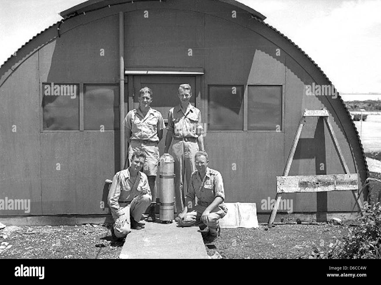 This photograph from the Los Alamos National Laboratory shows the early ...
