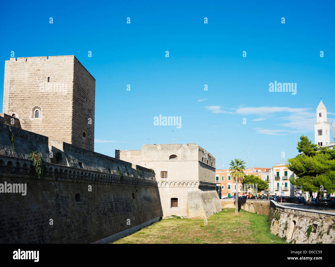 Europe, Italy, Puglia, Bari, Castello Svevo, Bari Castle Stock Photo ...