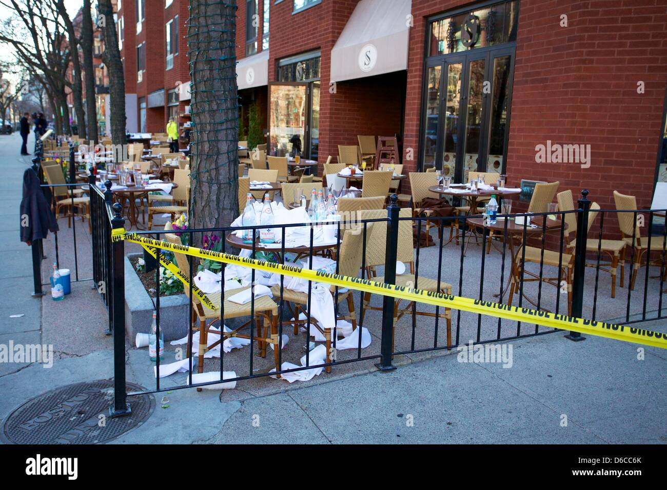 Boston marathon finish line hi-res stock photography and images - Alamy