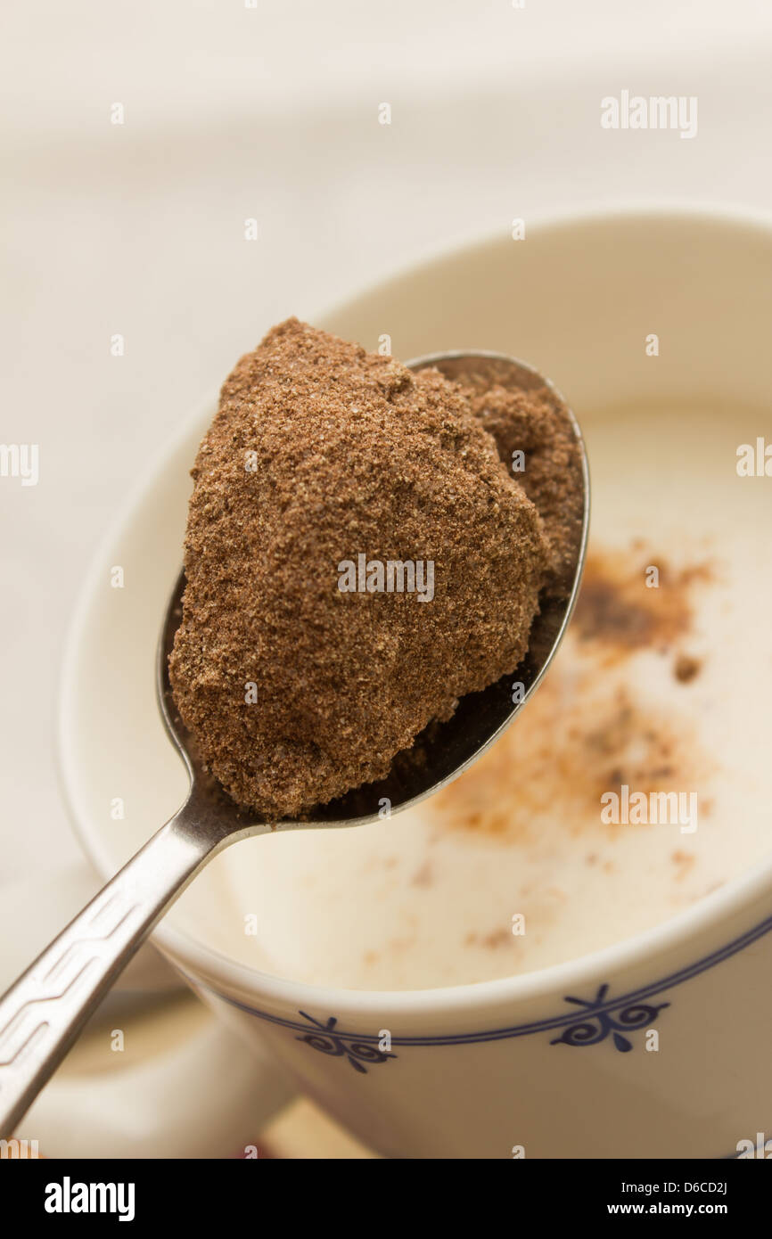 some instant coffee drink powder Stock Photo - Alamy