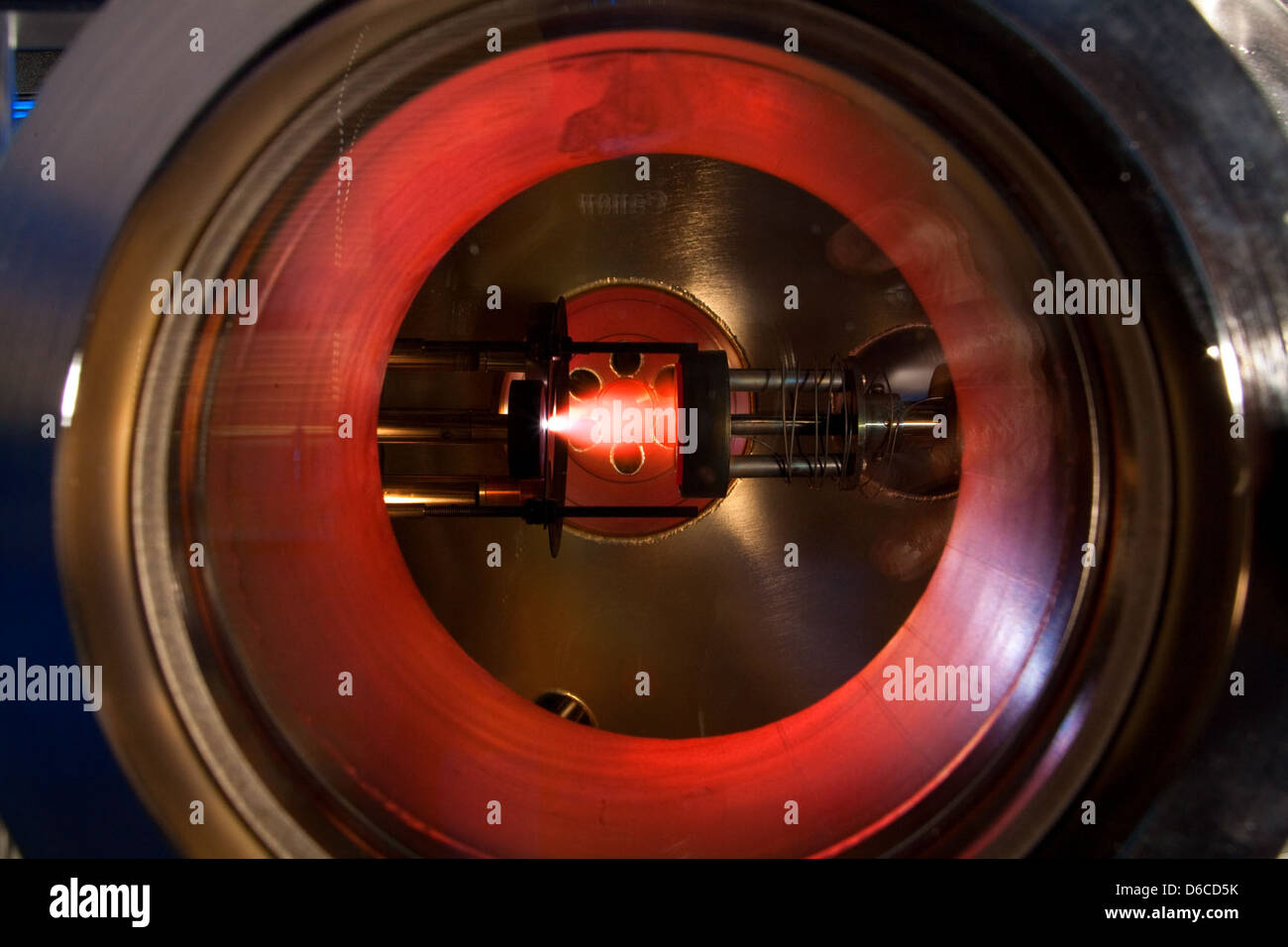 This image shows one of Trident's target chambers at Los Alamos ...