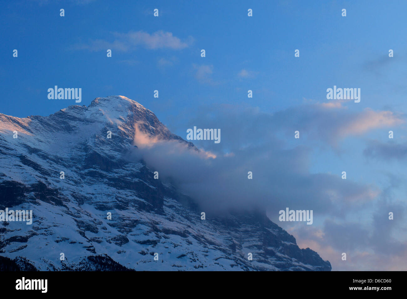 Winter North face, Eiger mountain, Grindelwald; UNESCO World Heritage ...