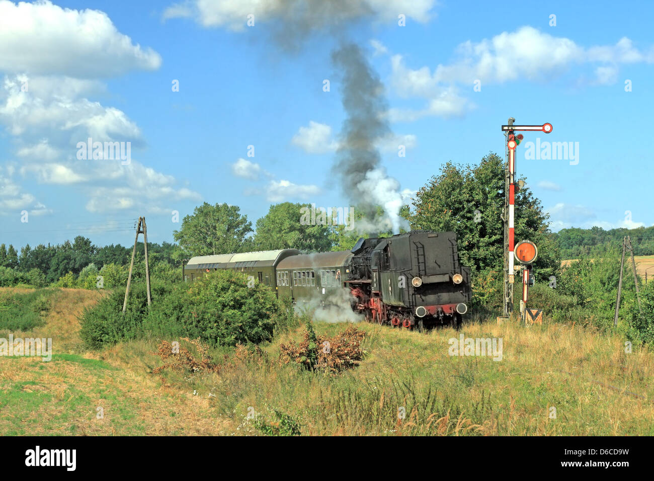 Steam loco train signal hi-res stock photography and images - Alamy
