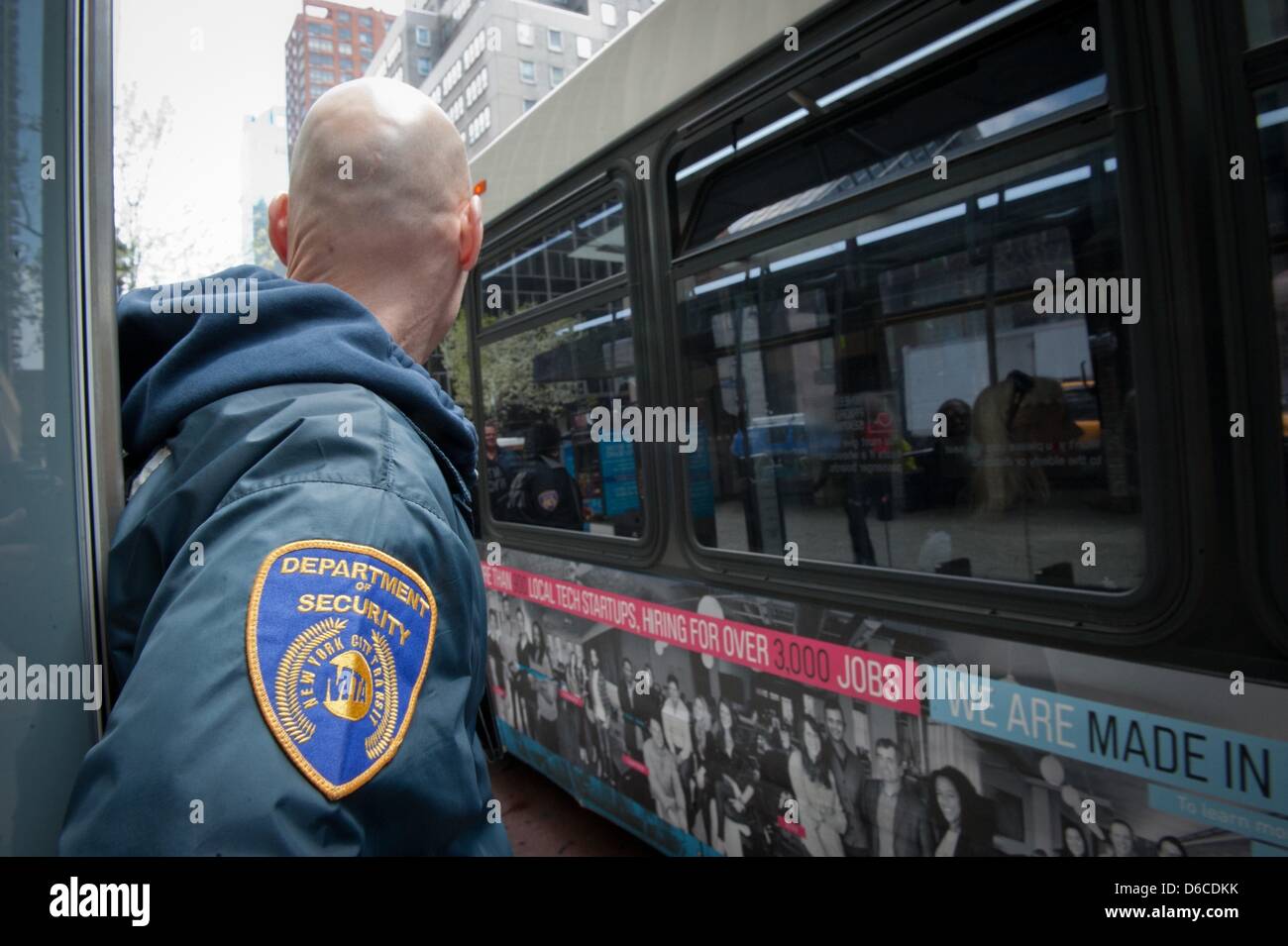 Manhattan, New York, USA. 16th April, 2013. NYC Transit Security ...