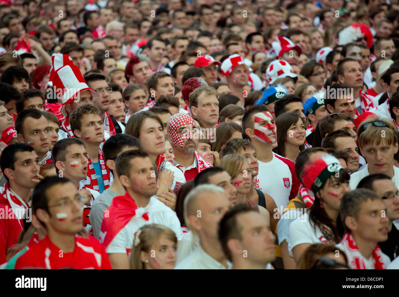 Poznan, Poland, fan mile at Plac Wolnosci during their UEFA Euro 2012 ...