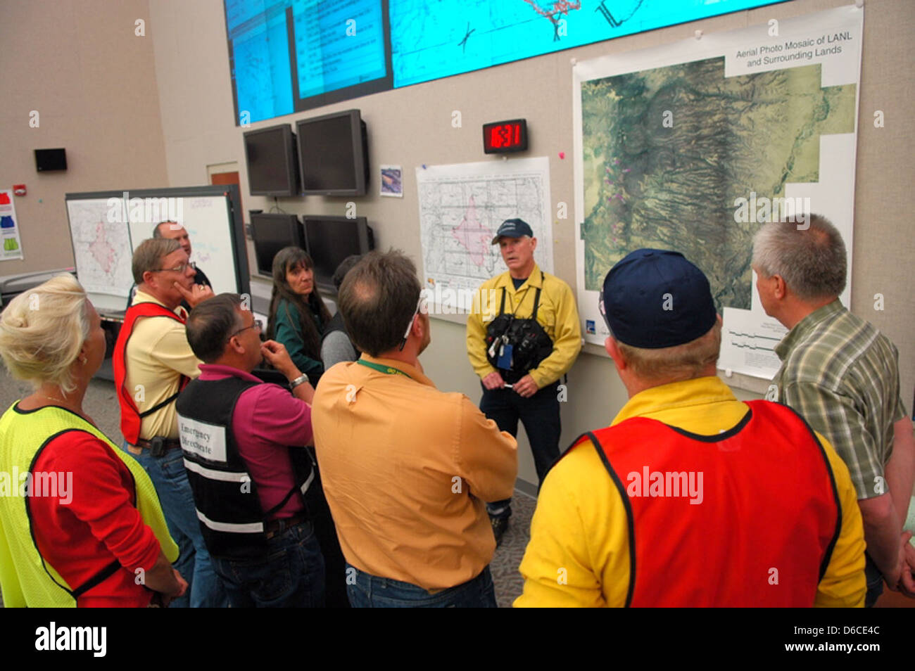This photograph from Los Alamos National Laboratory depicts operations ...