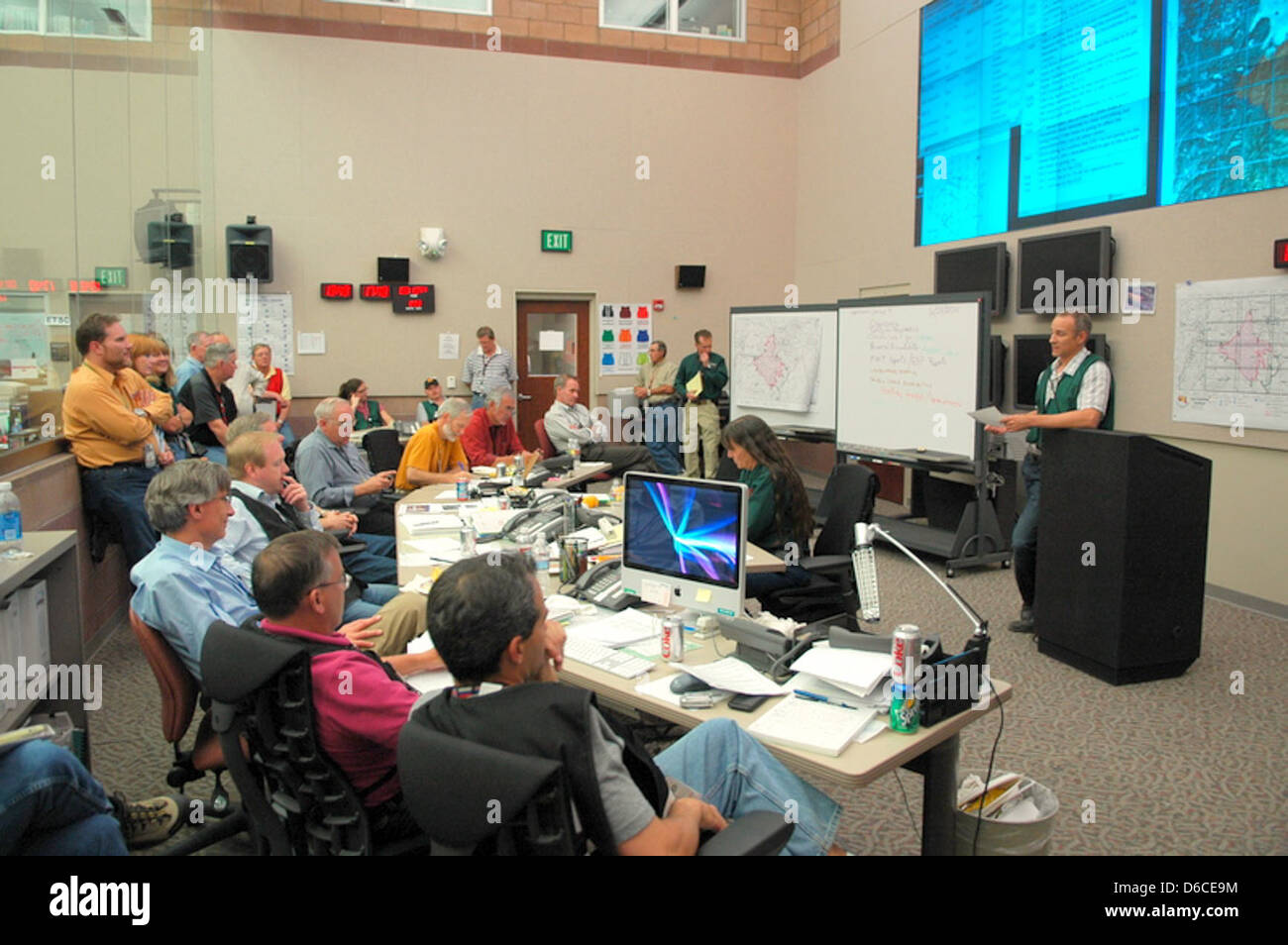 Emergency Operations Center Briefing High Resolution Stock Photography ...