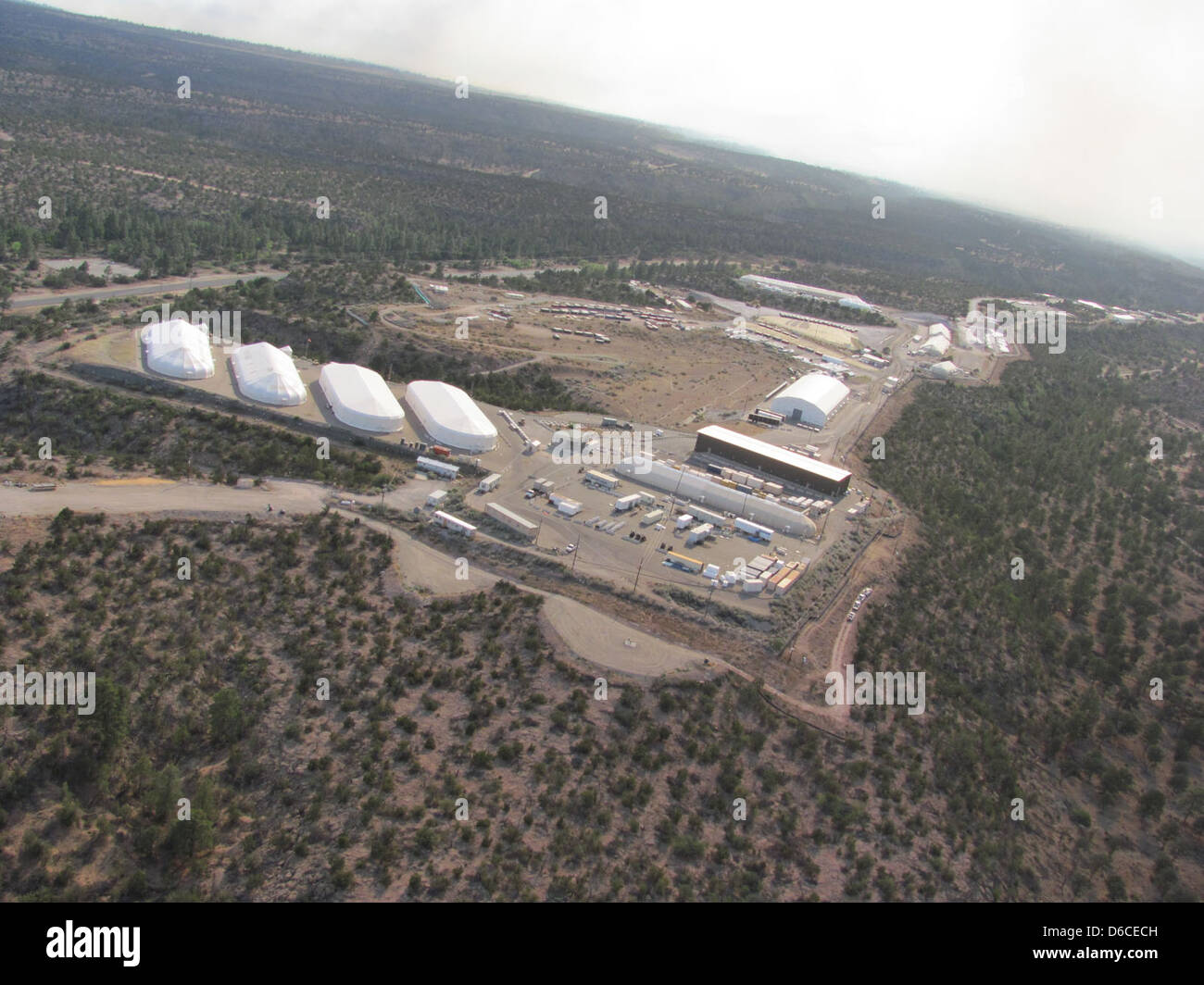 This aerial photograph of Los Alamos National Laboratory (LANL) Area G ...