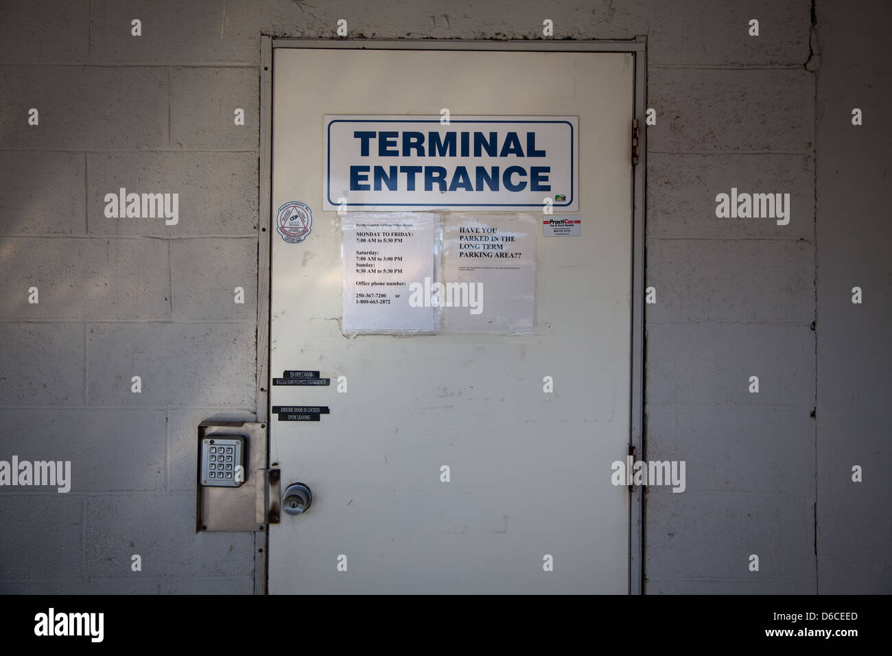 The terminal at Trail regional airport, Canada Stock Photo - Alamy