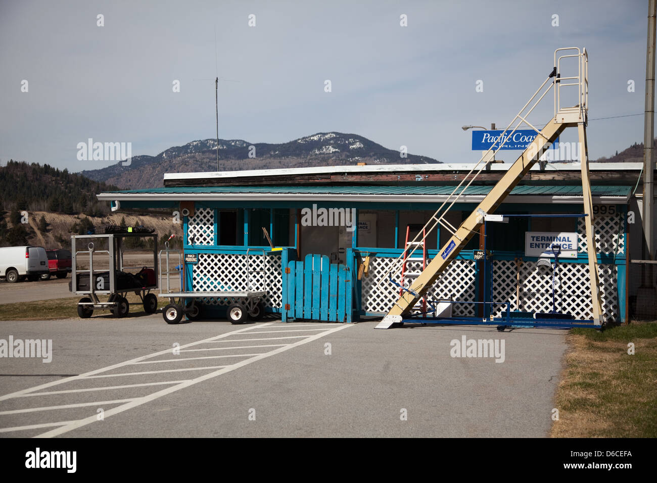 The terminal at Trail regional airport, Canada Stock Photo - Alamy