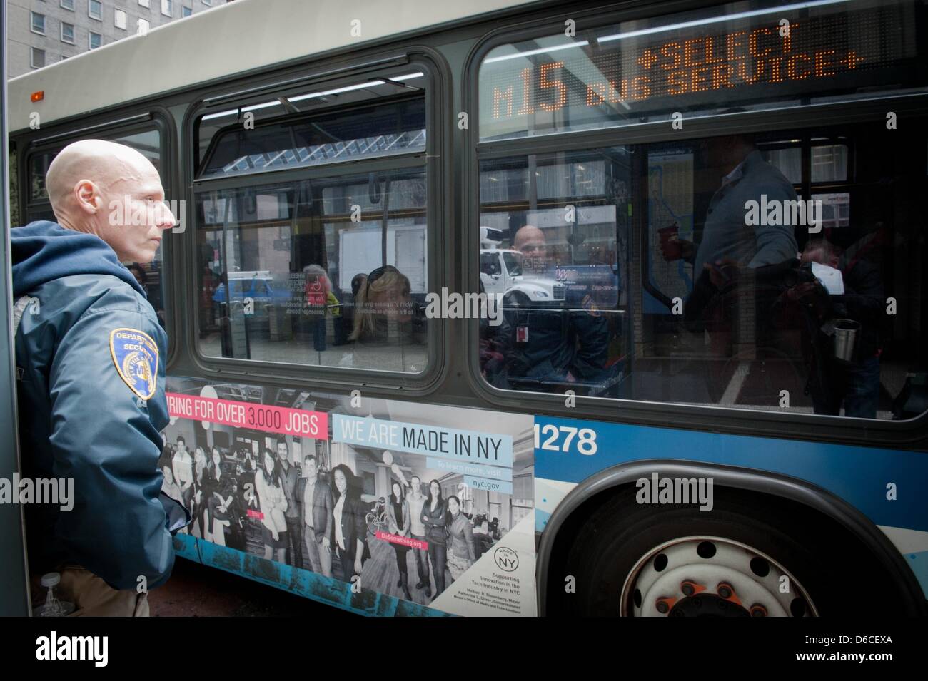 Manhattan, New York, USA. 16th April, 2013. NYC Transit Security ...