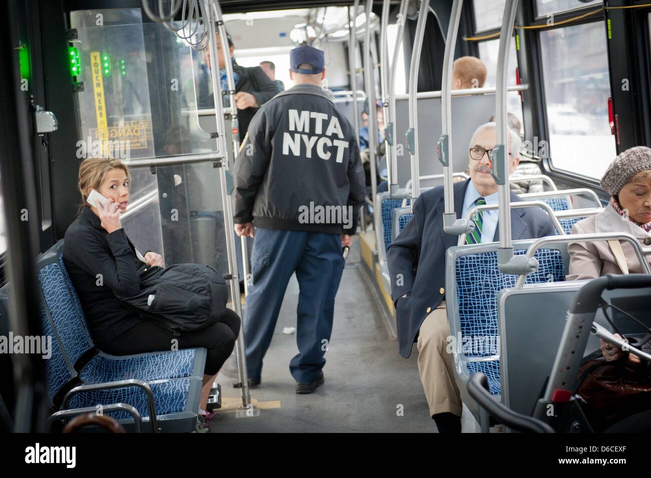 Manhattan, New York, USA. 16th April, 2013. NYC Transit Security ...