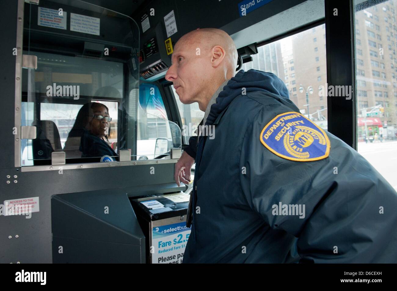 Manhattan, New York, USA. 16th April, 2013. NYC Transit Security ...