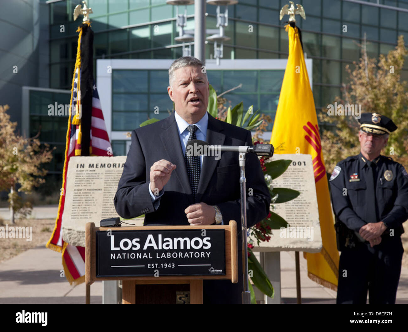 The Deputy Lab Director at Los Alamos National Laboratory speaks at a 9 ...