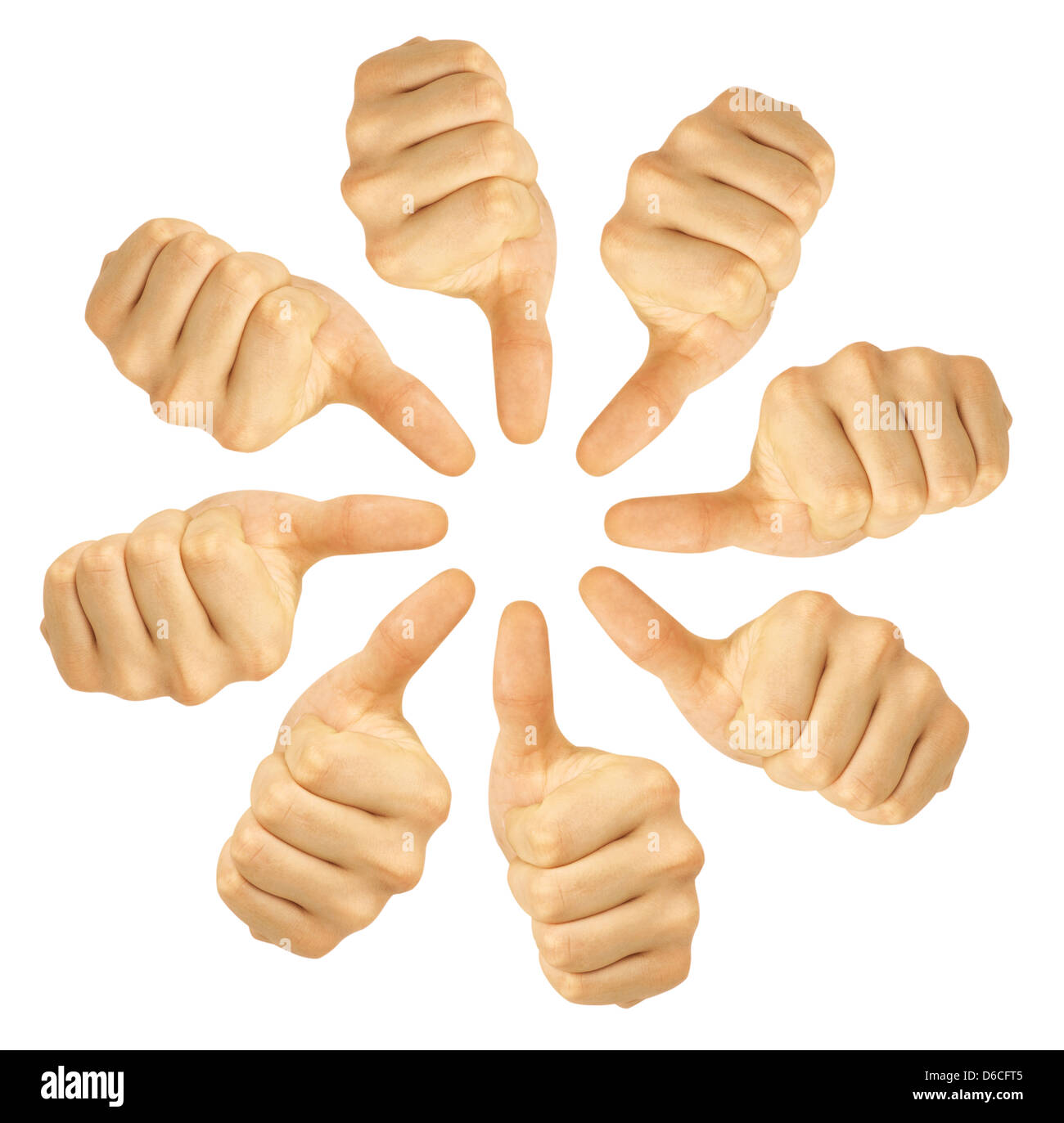 OK with smile on hand, isolated on white background Stock Photo - Alamy