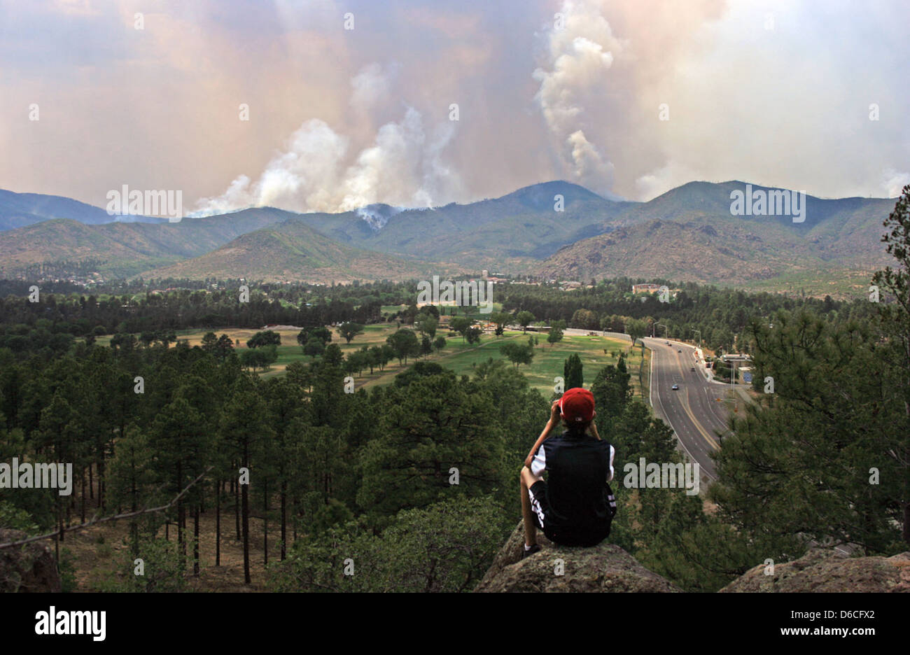 The Jemez Mountains, located west of Los Alamos, were impacted by a ...