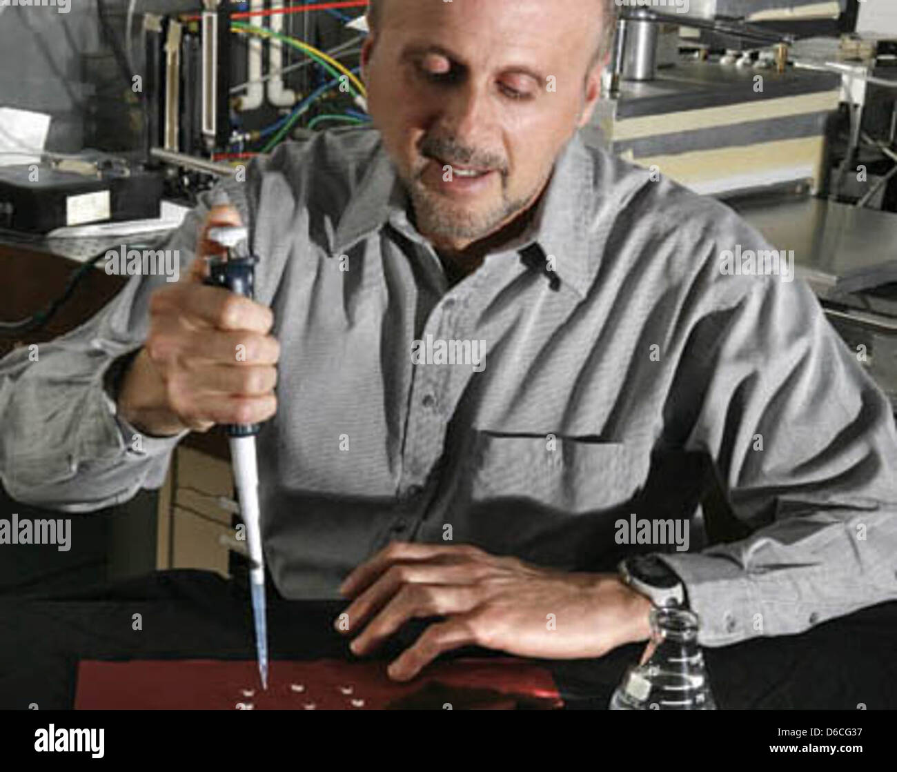 Gary Selwyn performs product quality assurance on dual-functional ...