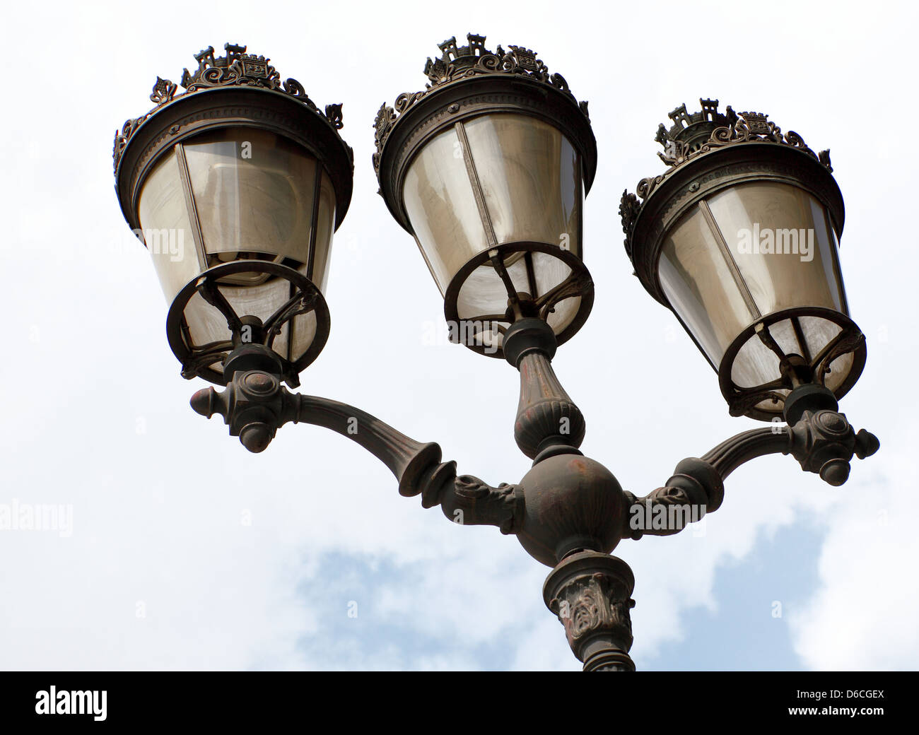 Paris street lamp Stock Photo - Alamy