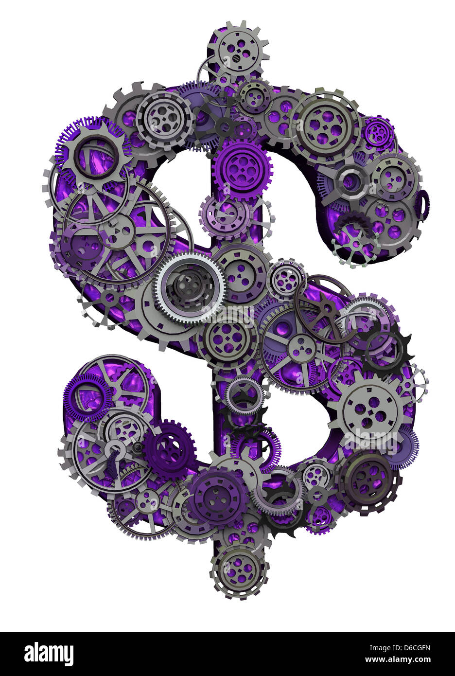 Dollar currency symbol in colors Cut Out Stock Images & Pictures - Alamy