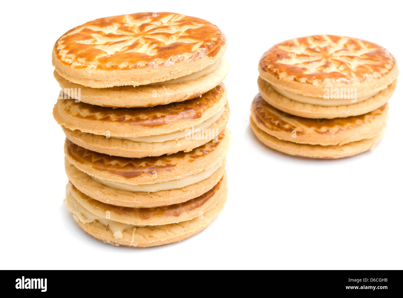 Stack sandwich biscuits chocolate macro hi-res stock photography and ...