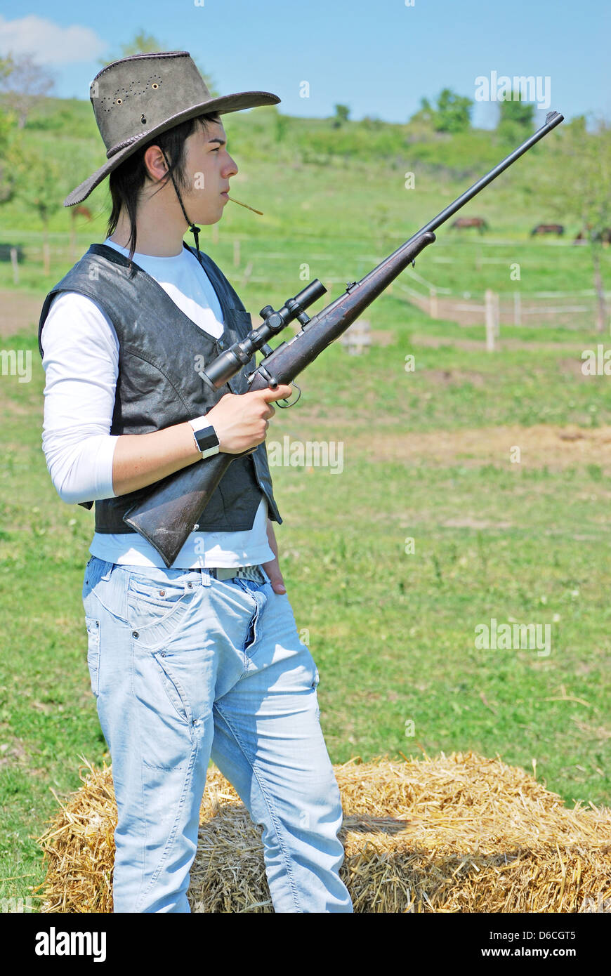 man with a gun Stock Photo - Alamy