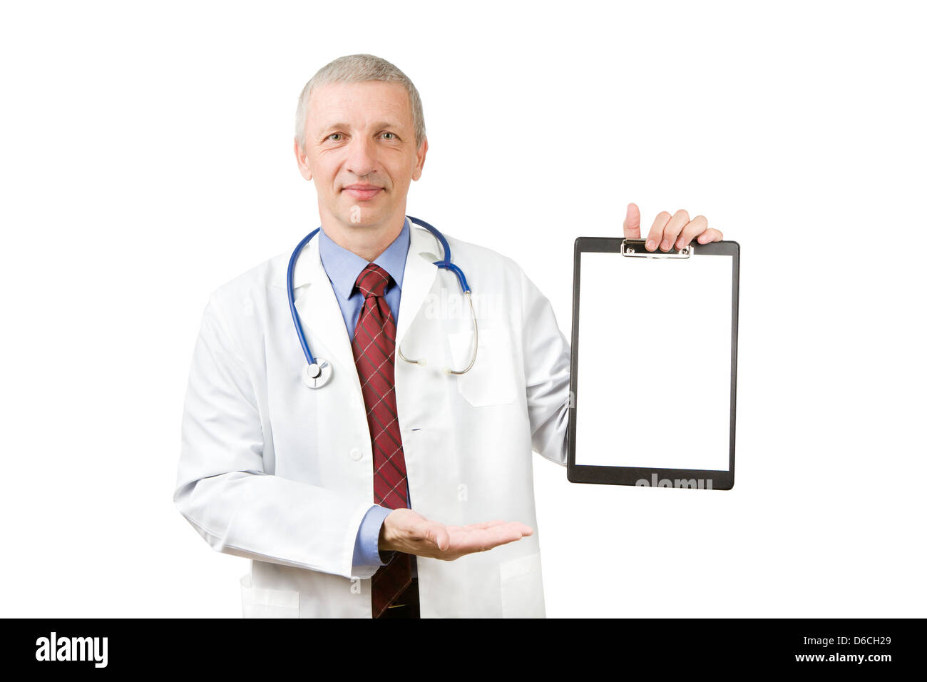 Doctor holding blank sheet hi-res stock photography and images - Alamy