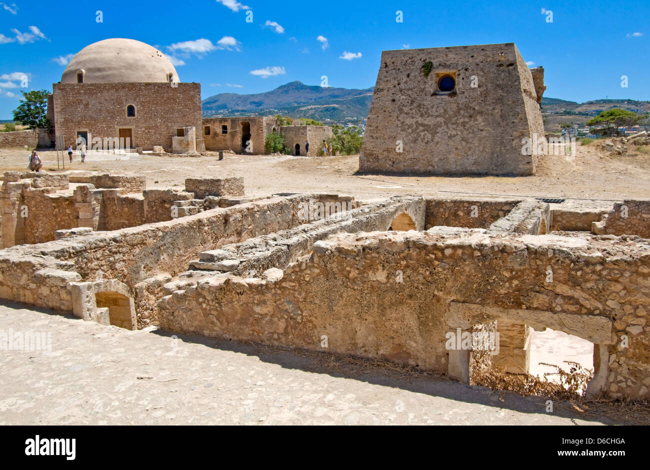 Rethymno, Crete, Greece. Fortress or Fortezza (16thC) Domed Mosque ...