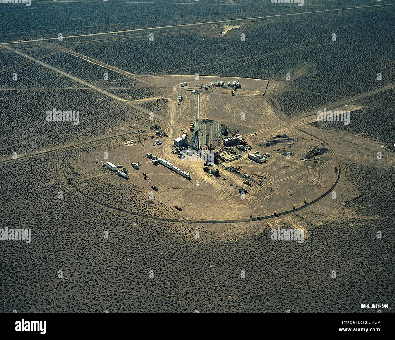 An aerial view of Area 1 U1C at Los Alamos National Laboratory ...