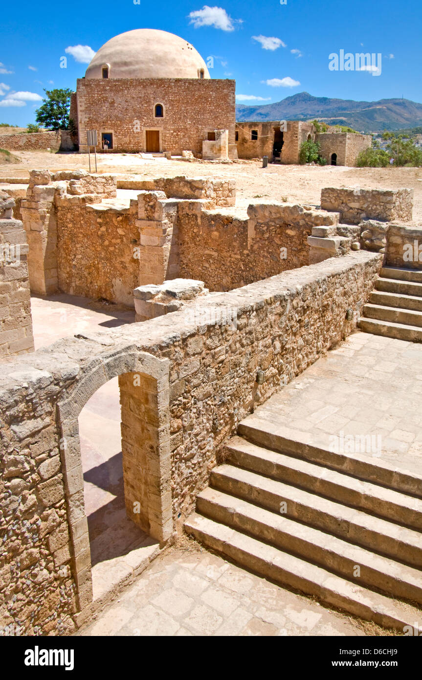 Rethymno, Crete, Greece. Fortress or Fortezza (16thC) Domed Mosque ...
