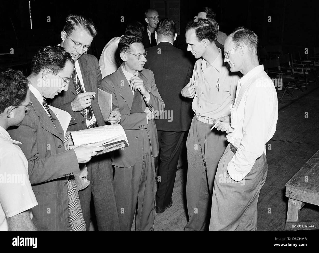 This image, taken at Los Alamos National Laboratory, shows the backs of ...