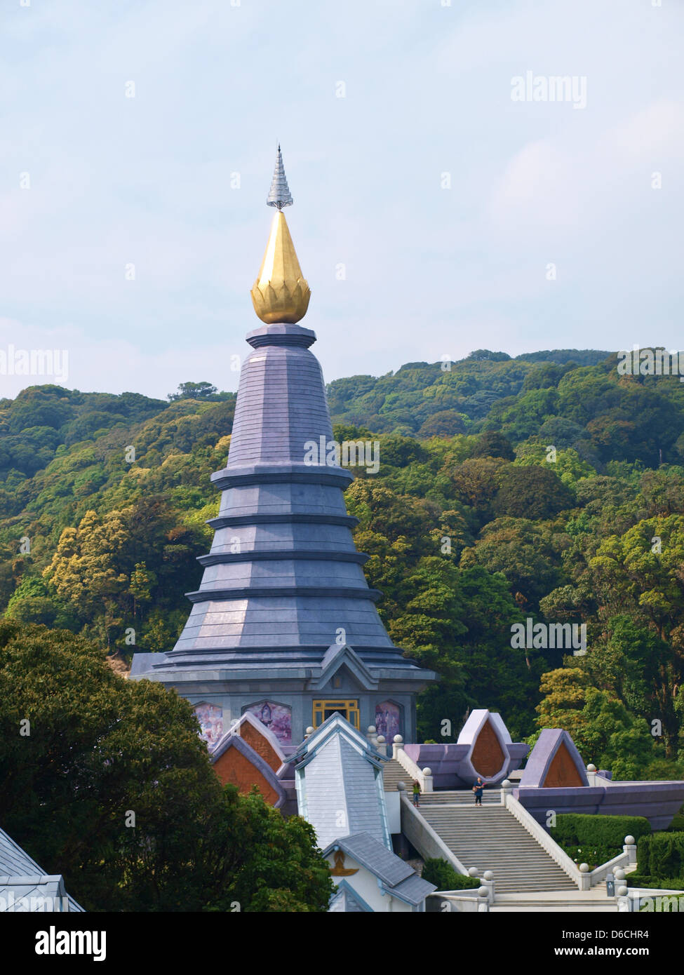 Phra Mahathat Noppha methanidon stupa temple on Doi Intanon mountain ...