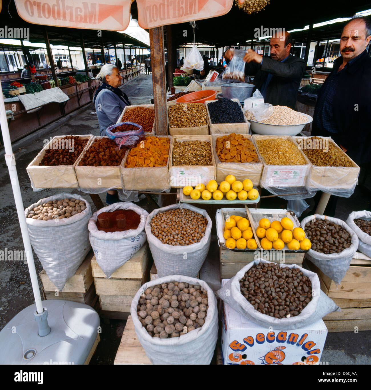 Sheki Azebaijan Fruit Stall in Bazaar Stock Photo - Alamy