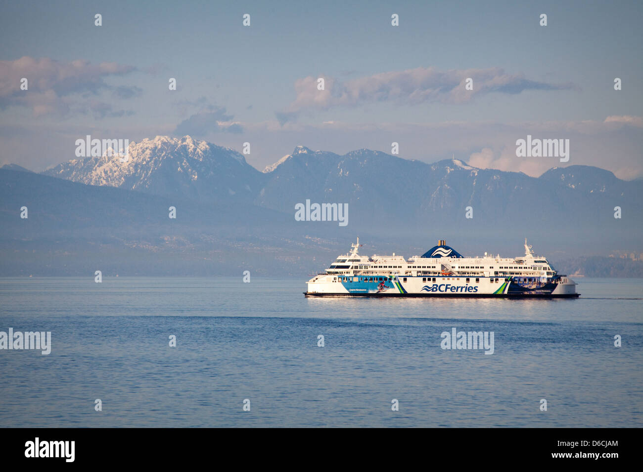 BC Ferry seen from the Vancouver Island ferry, Vancouver, Canada Stock ...