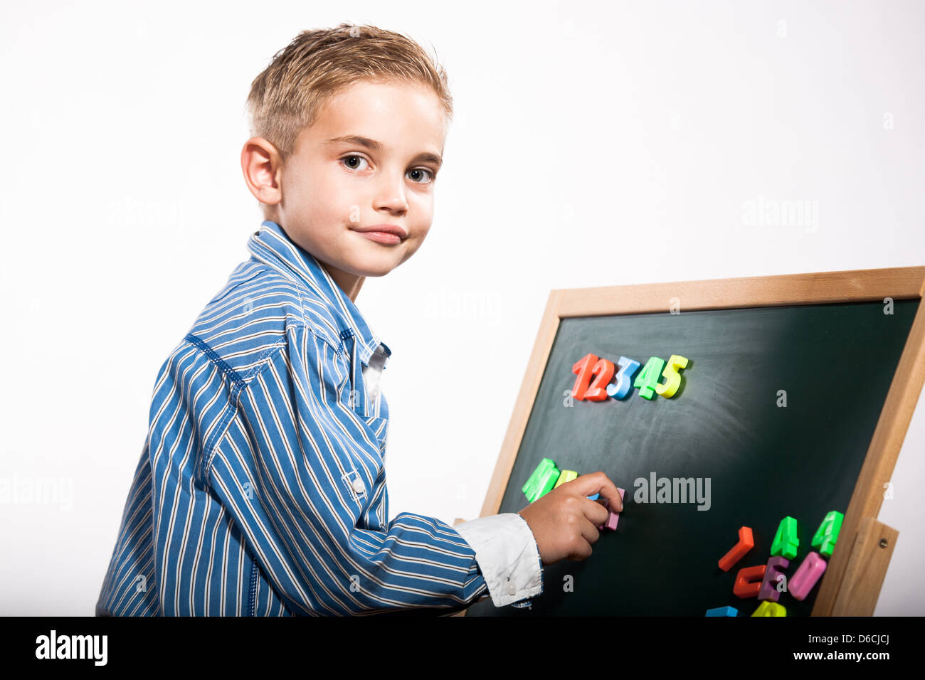 first grader boy Stock Photo - Alamy