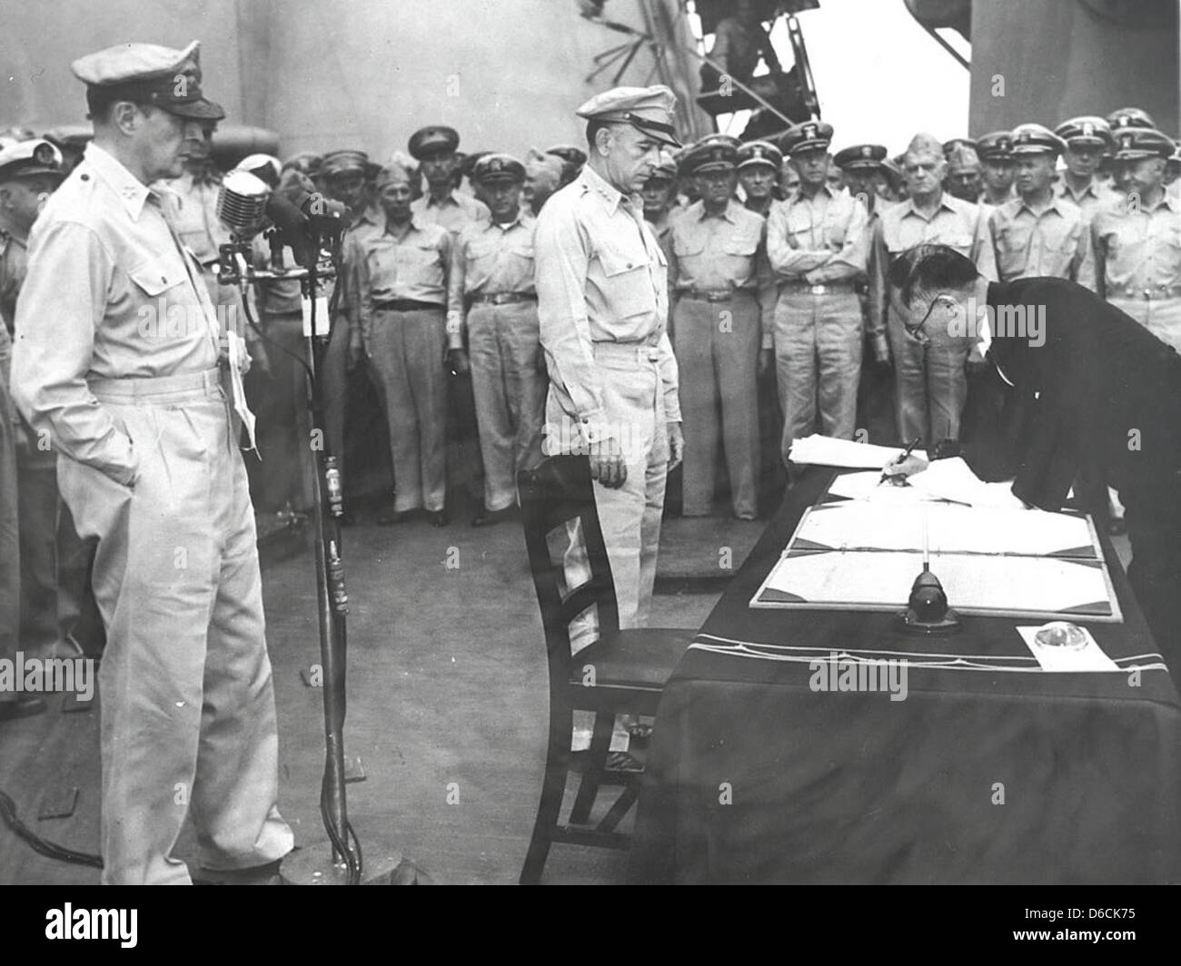 Signs surrender ceremony wwii hi-res stock photography and images - Alamy