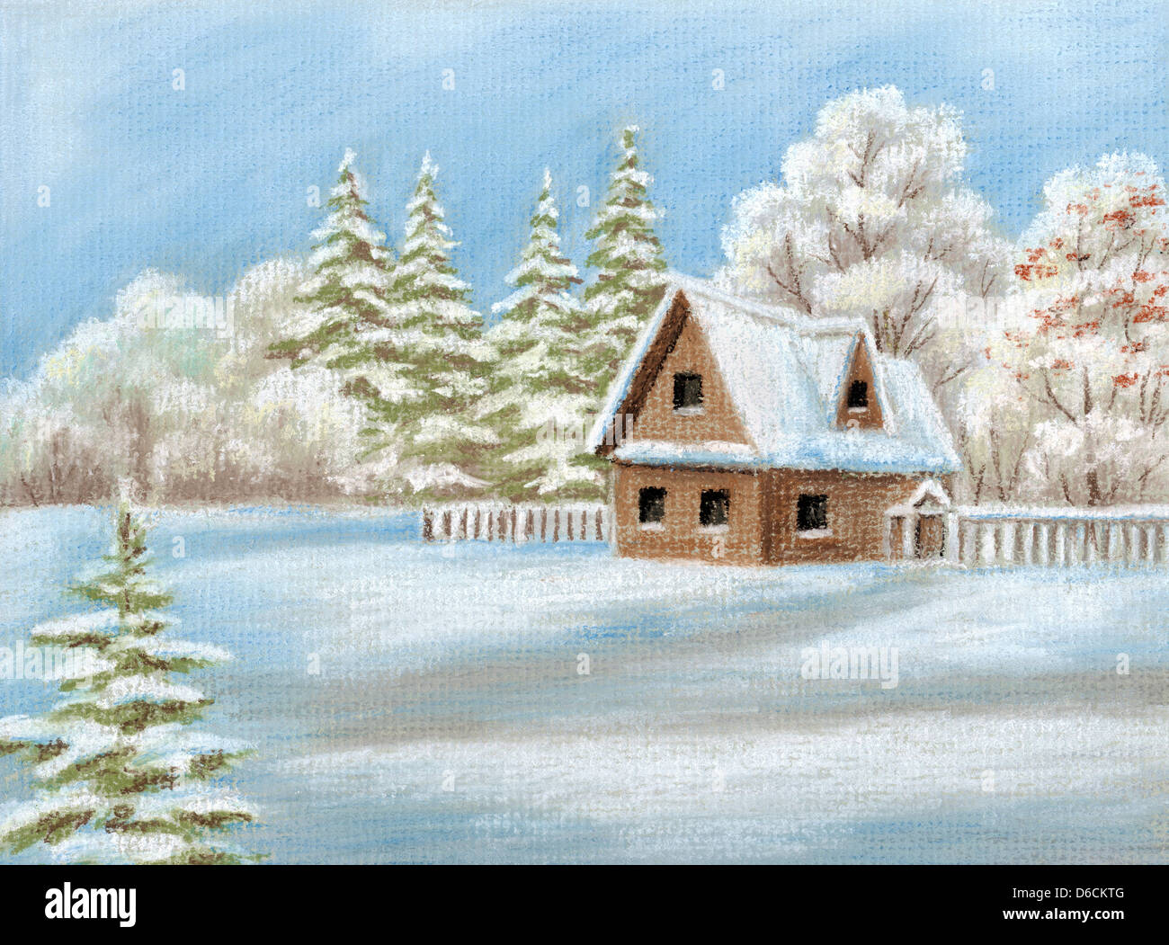 Forest house drawing hi-res stock photography and images - Alamy