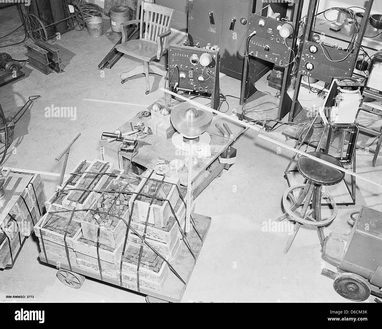 The mockup of the Slotin accident at the Los Alamos National Laboratory ...
