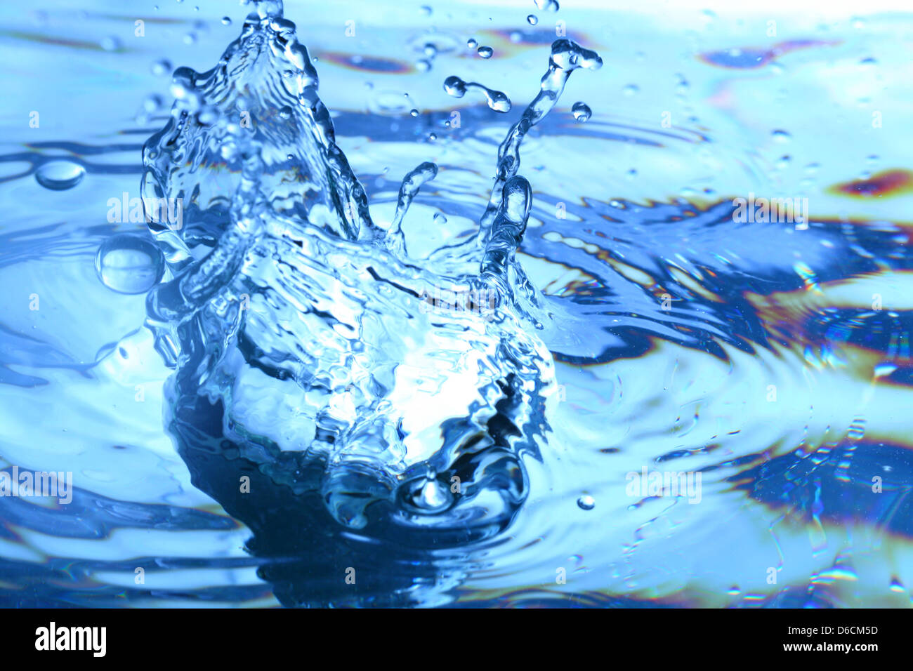 blue water splash macro close up Stock Photo - Alamy