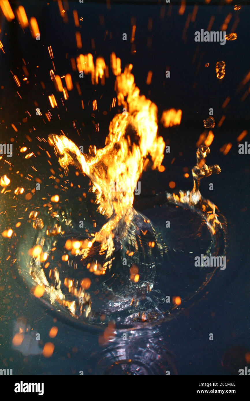Fire splash hi-res stock photography and images - Alamy